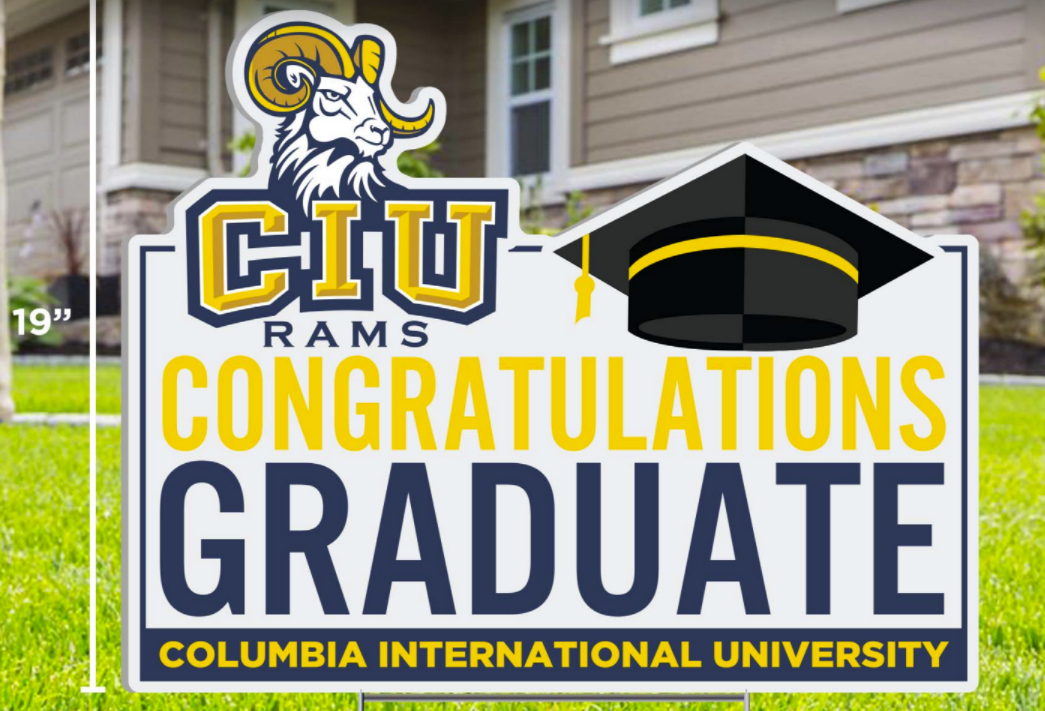 Graduation Yard Sign, Congratulations Graduate – Columbia International ...